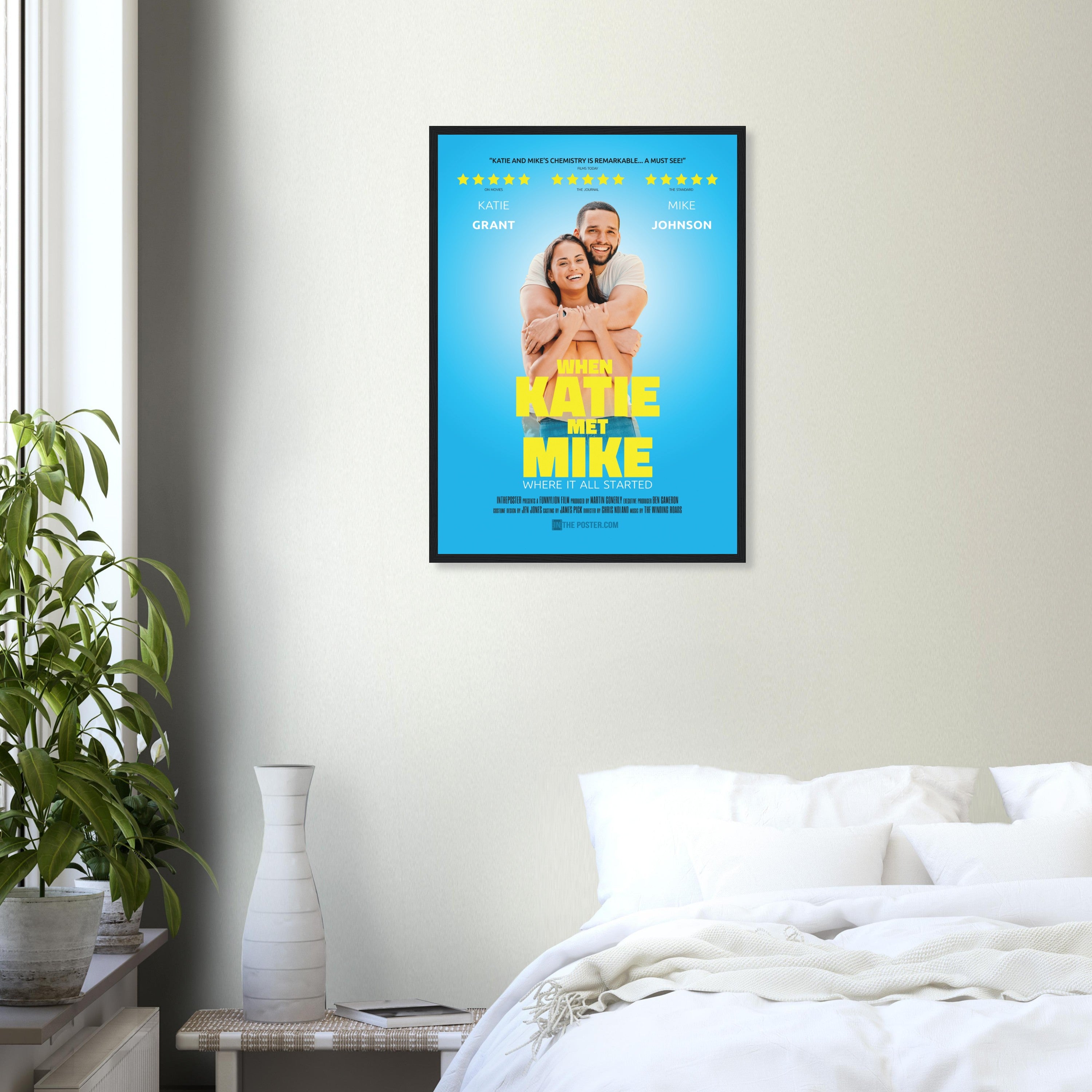 The Romantic Comedy - Personalized Movie Poster Design - In The Poster