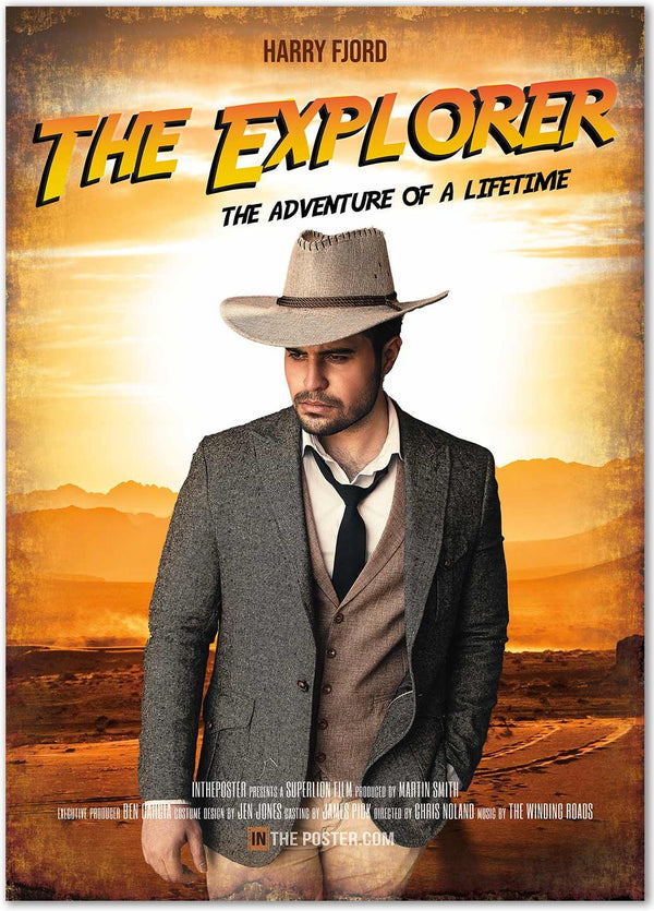 The Explorer - Personalized Action Movie Poster - In The Poster